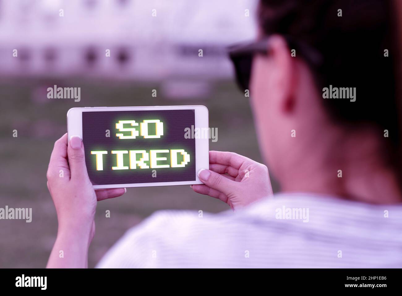 Conceptual caption So Tired, Concept meaning drained of strength and ...