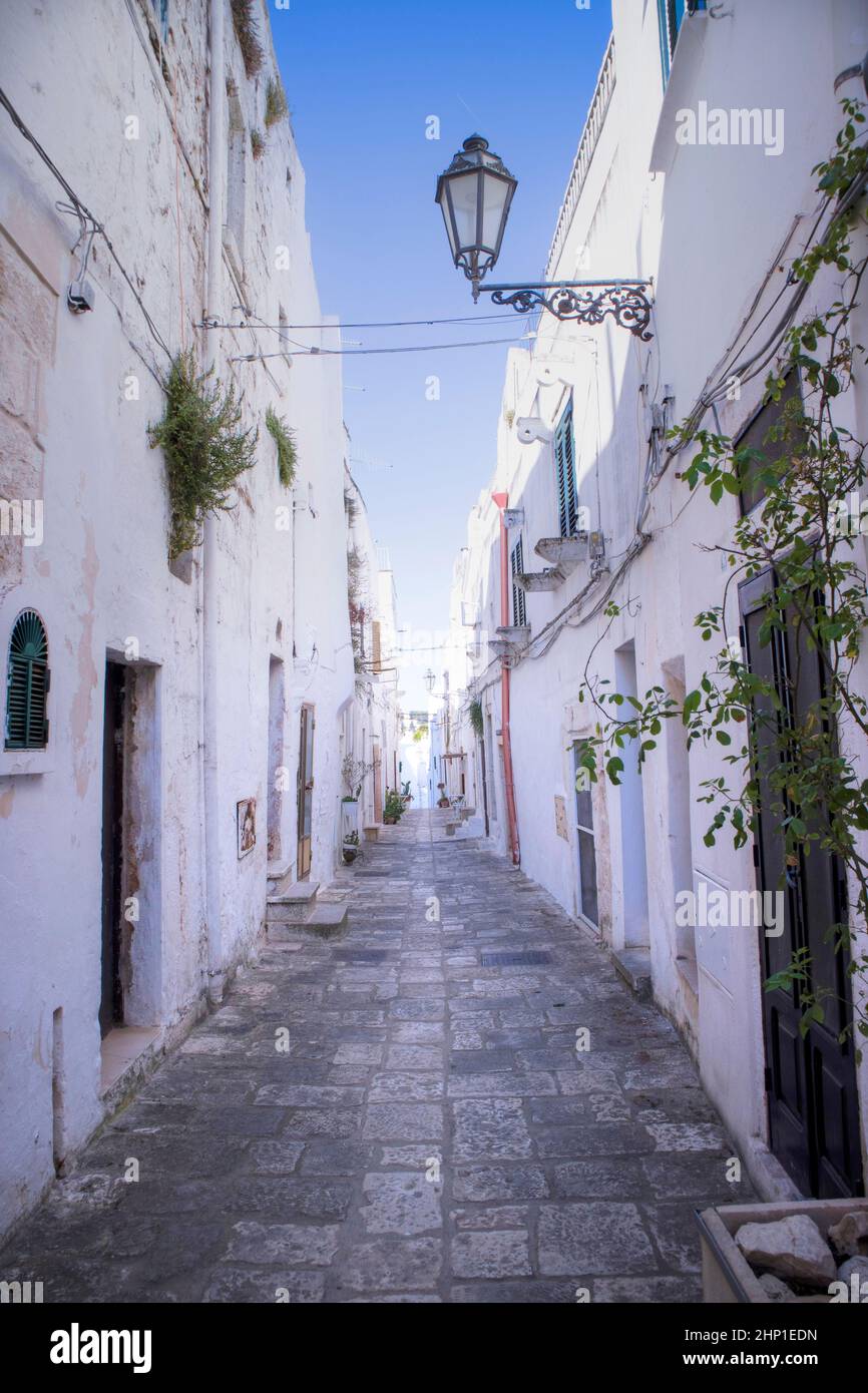 Through the characteristic white streets of the magical town of Ostuni ...
