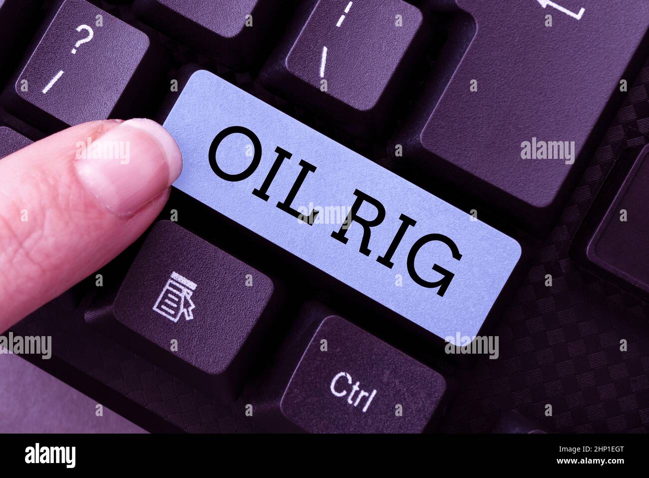 Writing displaying text Oil Rig, Word for large structure with ...