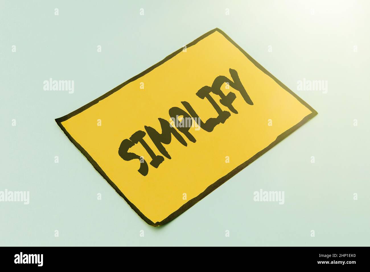 Process simplification hi-res stock photography and images - Alamy
