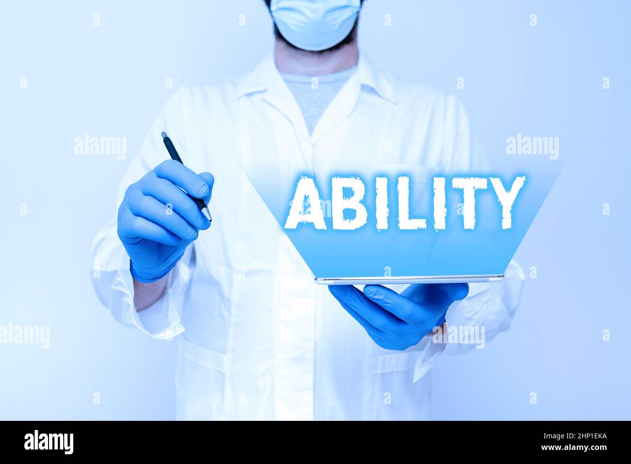 Text showing inspiration Ability, Word Written on the physical or ...