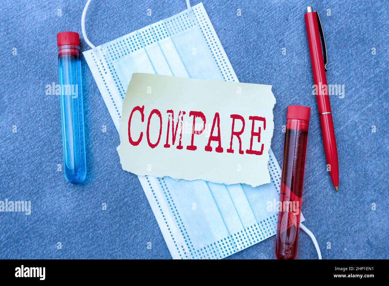 Text sign showing Compare, Business idea Estimate Measure Note the ...