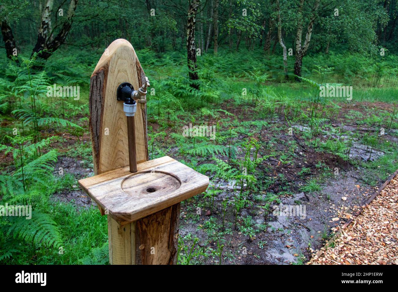 Highly original a wood hand basin at the Thorington Outdoor Theatre ...