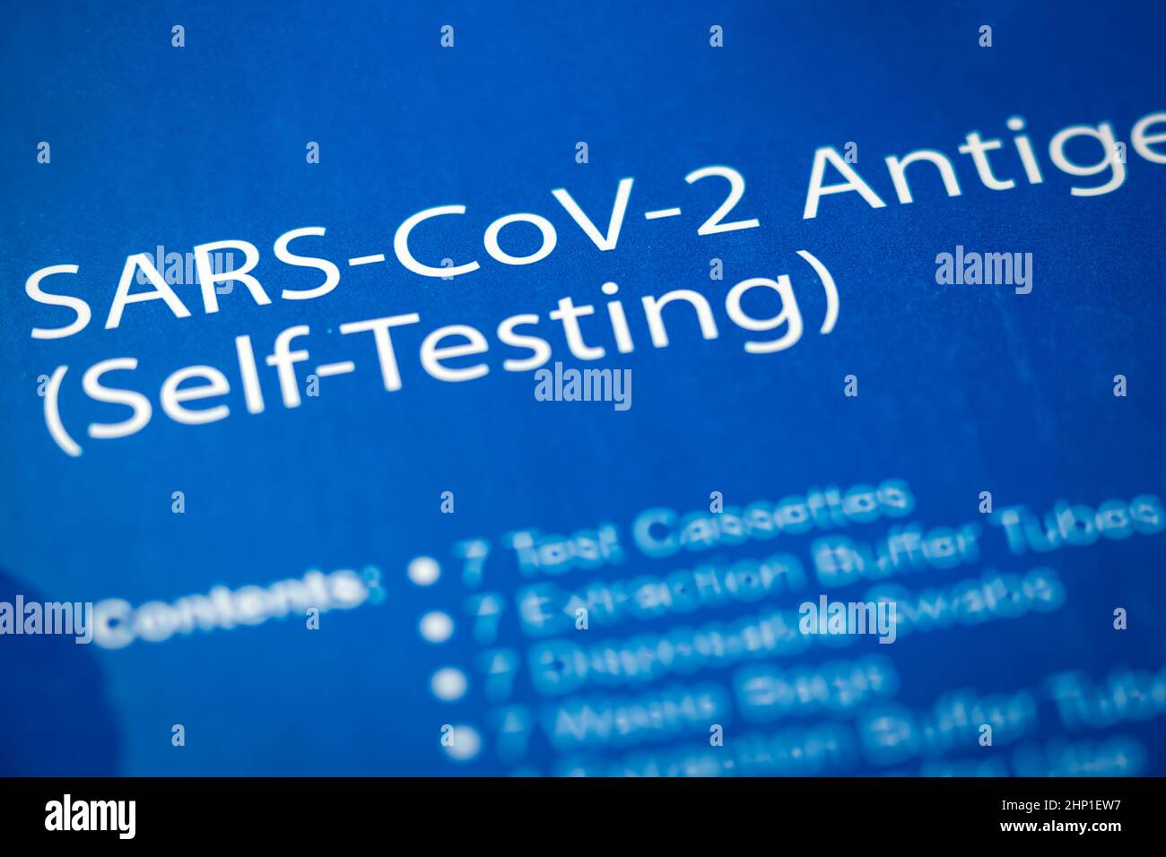 Covid 19 SARS CoV 2 antigen test kit for self testing in England UK ...
