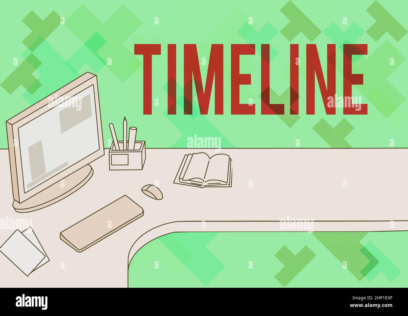 Writing displaying text Timeline, Business concept graphical ...