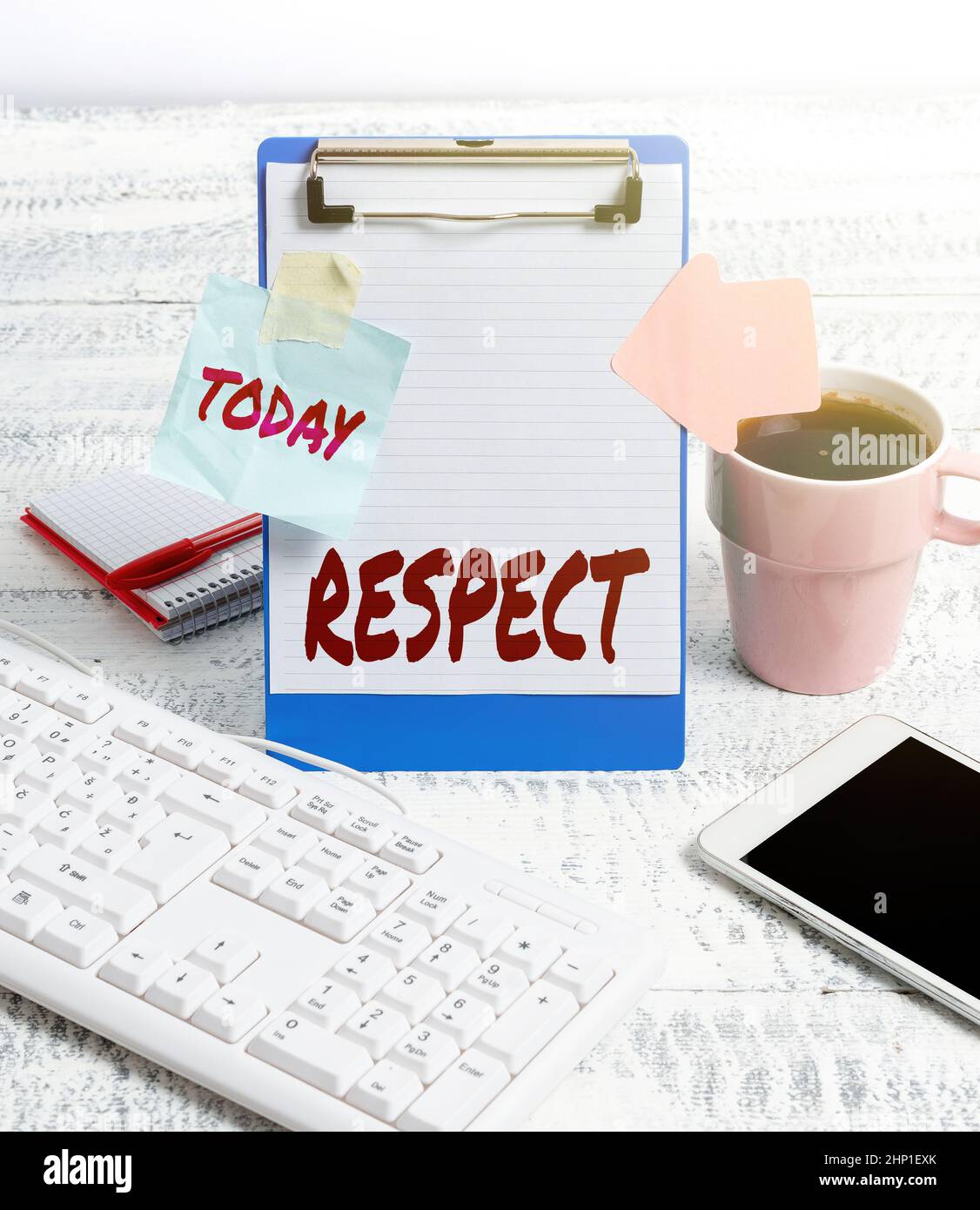 Hand writing sign Respect, Conceptual photo Feeling of deep admiration ...