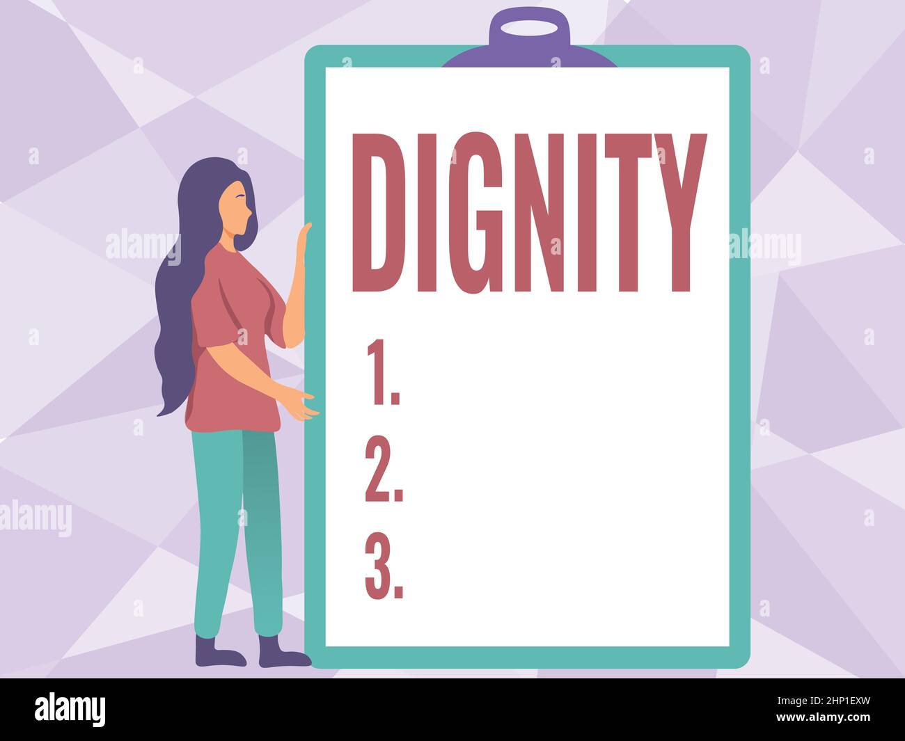 Inspiration showing sign Dignity, Business showcase Quality Being ...