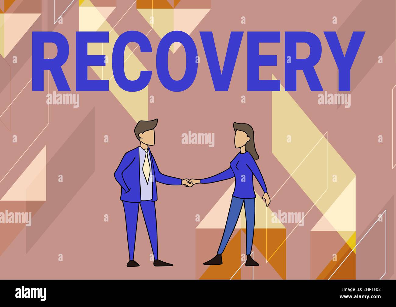 Writing displaying text Recovery, Business idea the return to normal ...