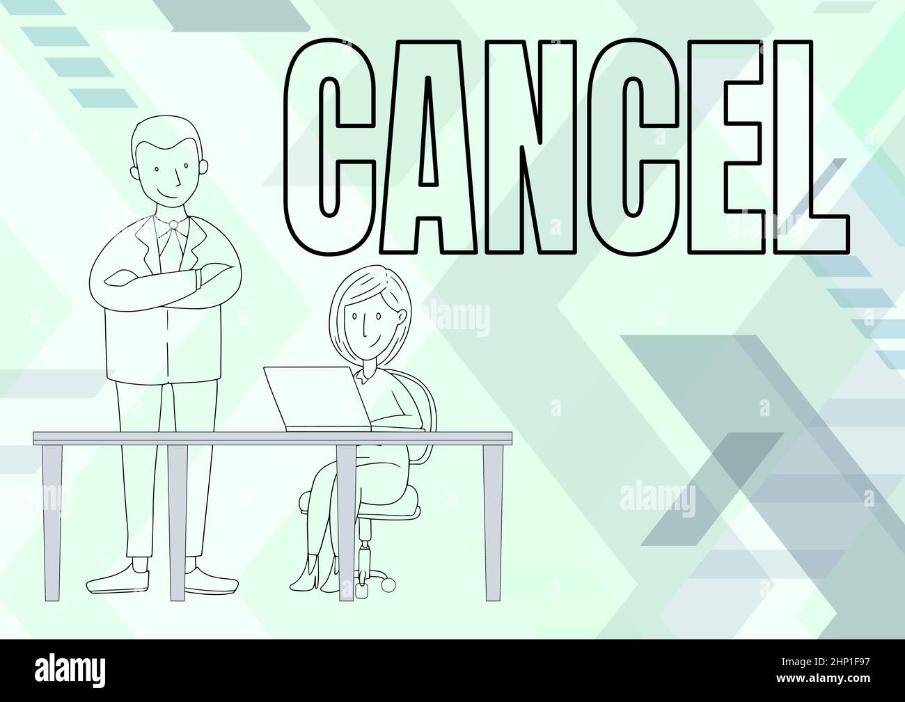 Text showing inspiration Cancel, Concept meaning To decide or announce ...