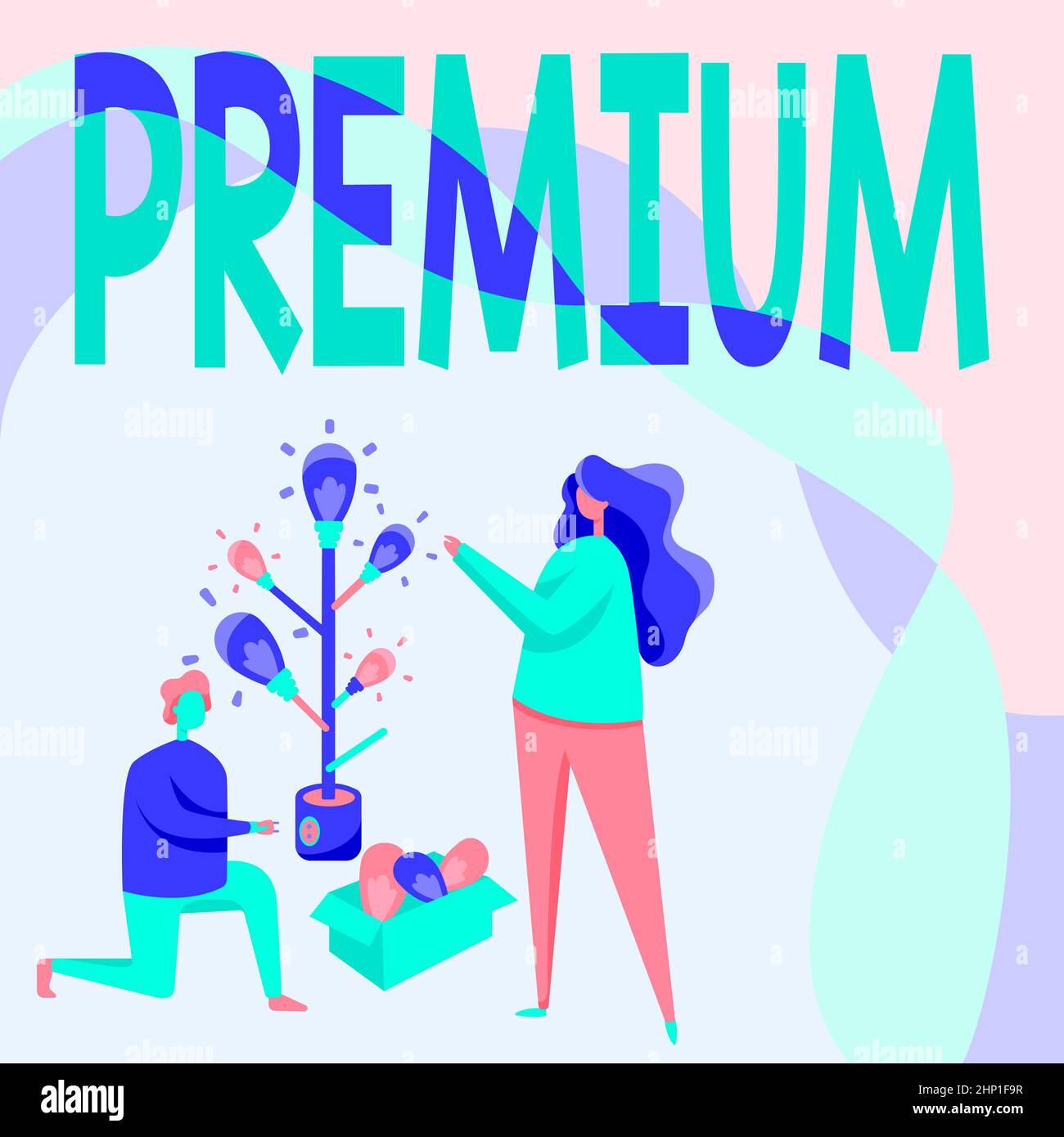 Conceptual display Premium, Concept meaning something or someone of ...