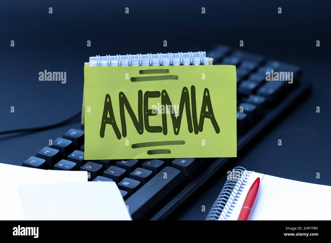 Hand writing sign Anemia, Conceptual photo condition where there ...