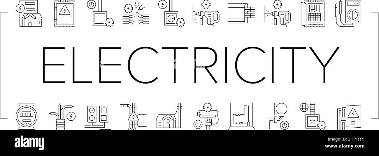 Electrical Installation Tool Icons Set Vector Stock Vector Image & Art ...