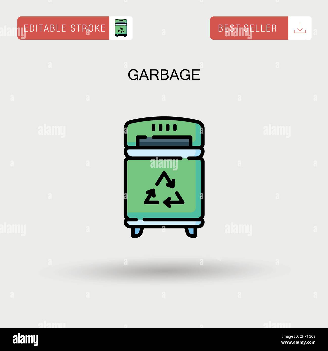 Garbage collection service litter Stock Vector Images - Alamy
