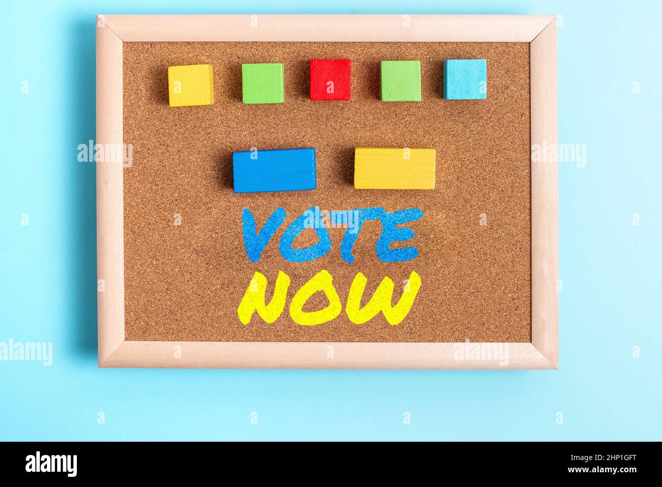 Writing displaying text Vote Now, Business concept formal indication of ...