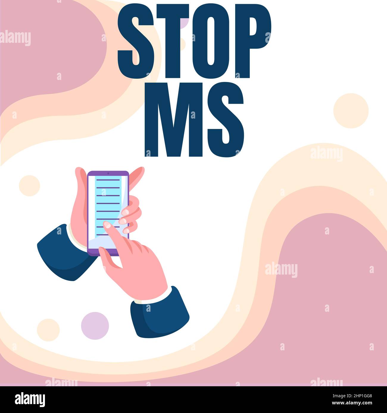 Sign displaying Stop Ms, Word Written on treat the condition that can ...