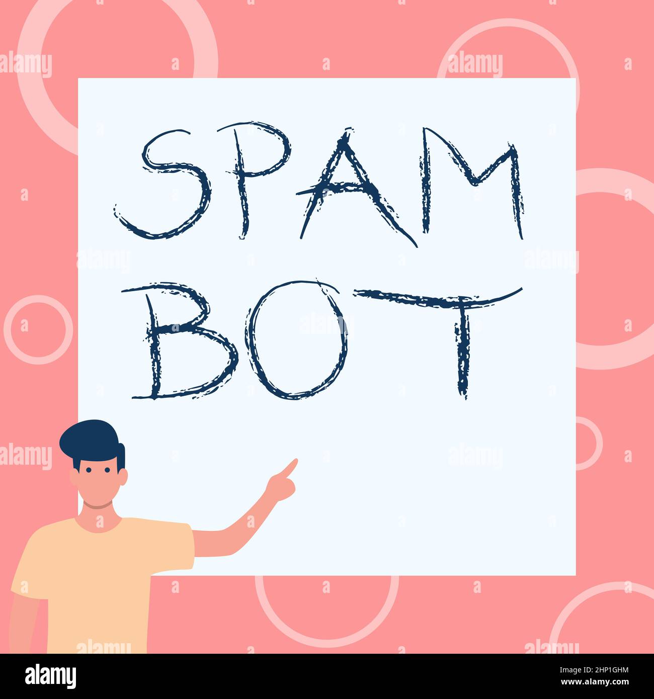 Text showing inspiration Spam Bot, Business overview autonomous program ... Text showing inspiration Spam Bot, Business overview autonomous program ...