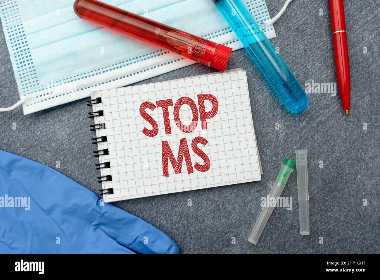 Sign displaying Stop Ms, Concept meaning treat the condition that can ... Sign displaying Stop Ms, Concept meaning treat the condition that can ...