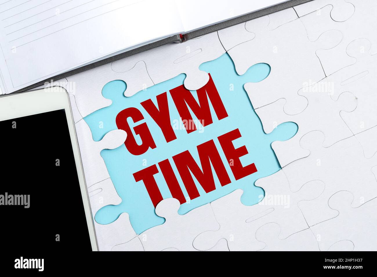 Text caption presenting Gym Time, Word Written on a motivation to start ...