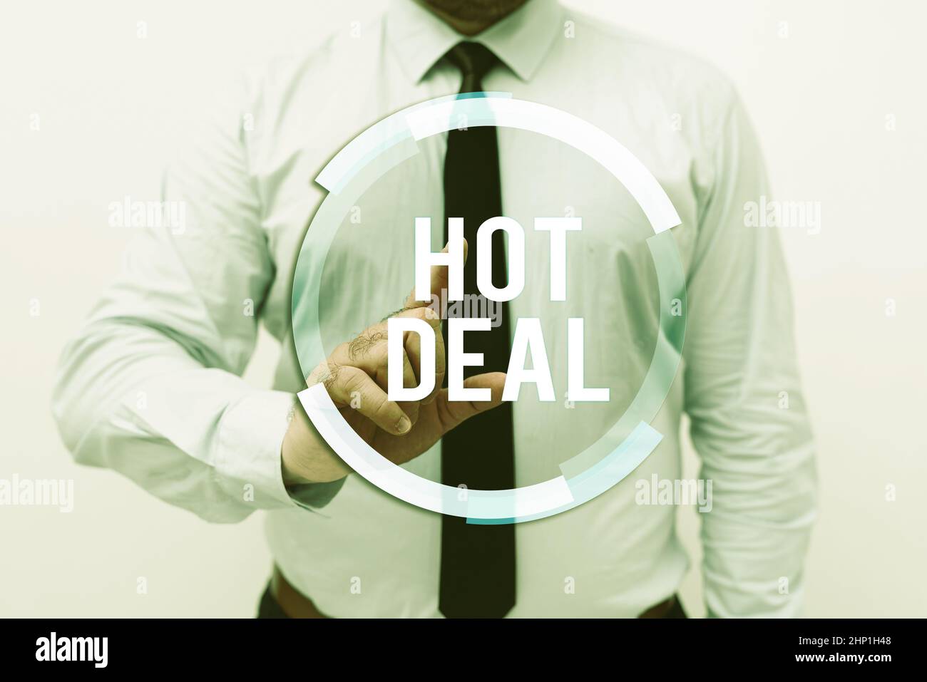 Conceptual display Hot Deal, Business approach An agreement through ...