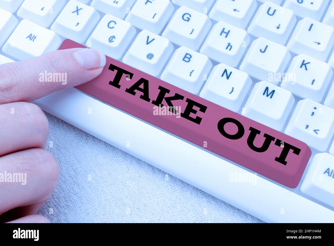 Writing displaying text Take Out, Concept meaning the act of taking out ...