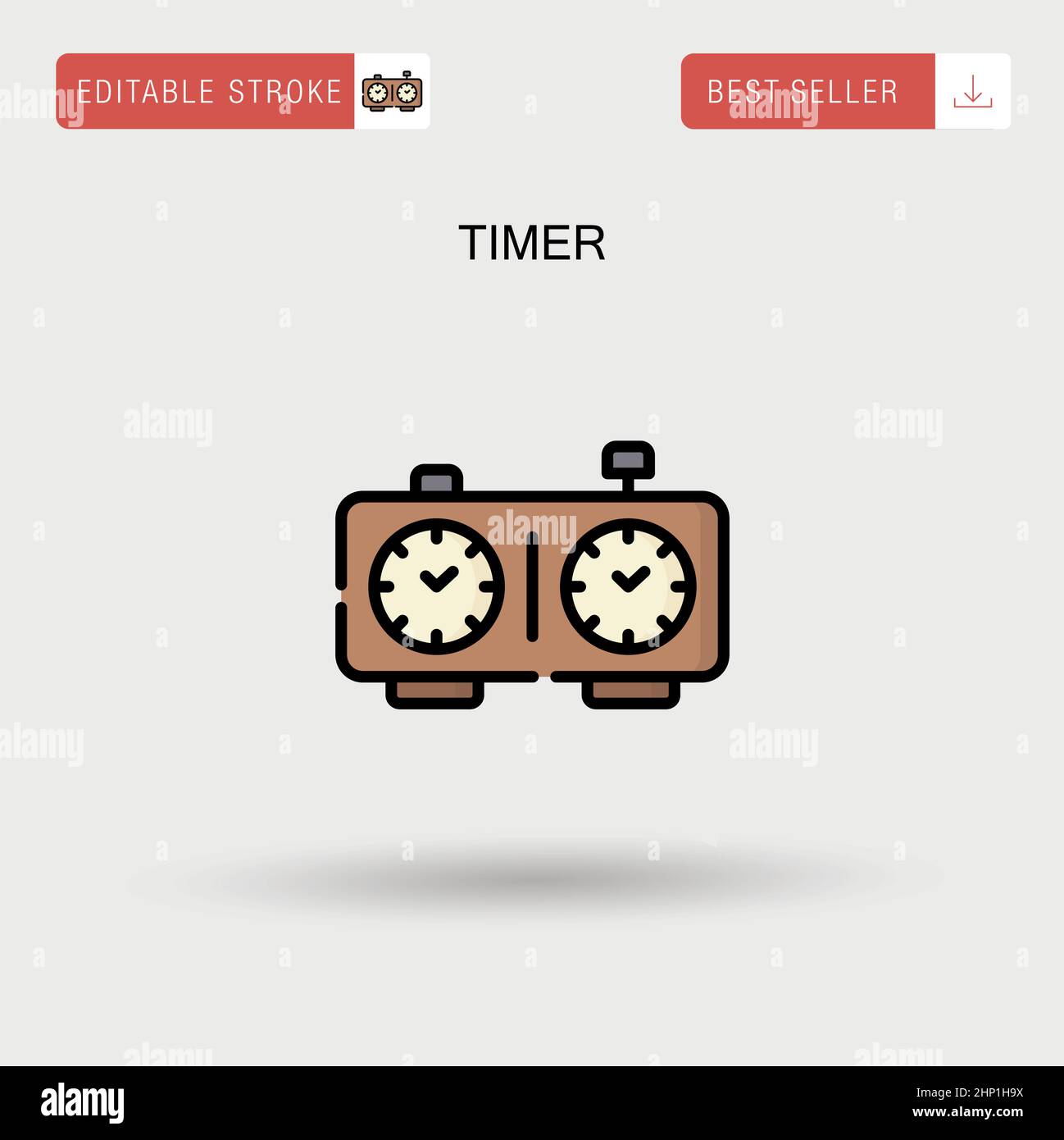 Timer Simple vector icon Stock Vector Image & Art - Alamy