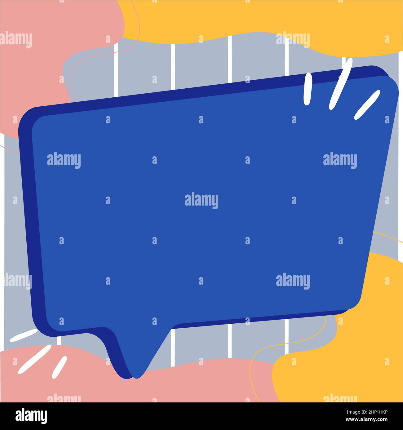 Illustration Of Empty Big Chat Box For Waiting For Advertisement Stock ...