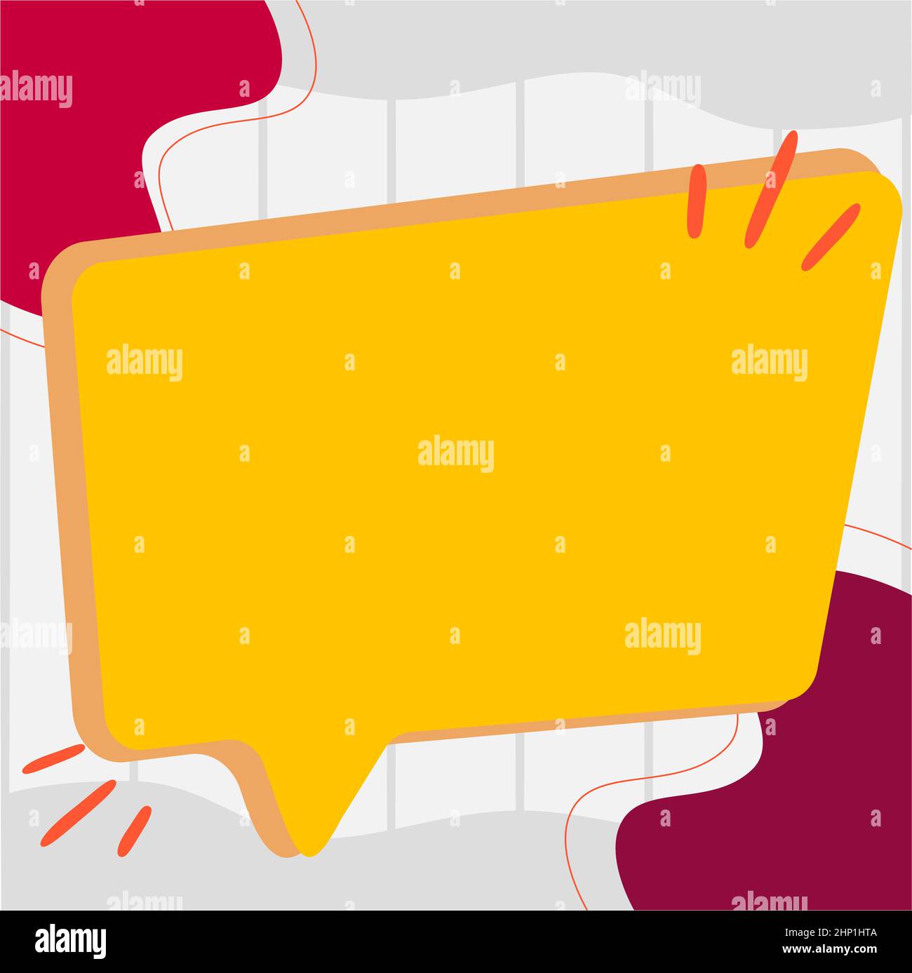 Illustration Of Empty Big Chat Box For Waiting For Advertisement Stock ...