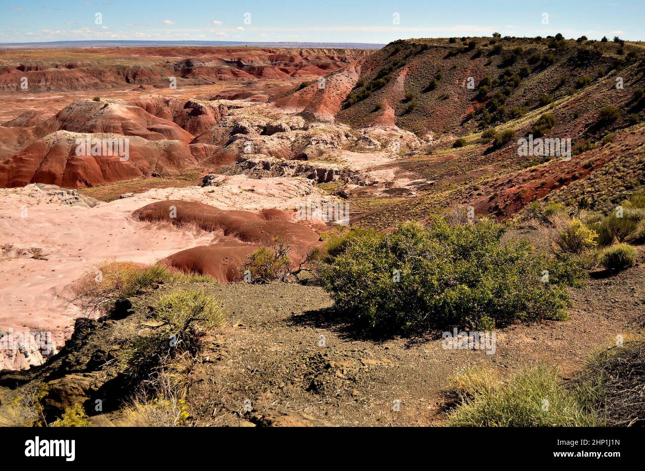 Vibrant colors of the Painted Desert in Arizona Stock Photo - Alamy