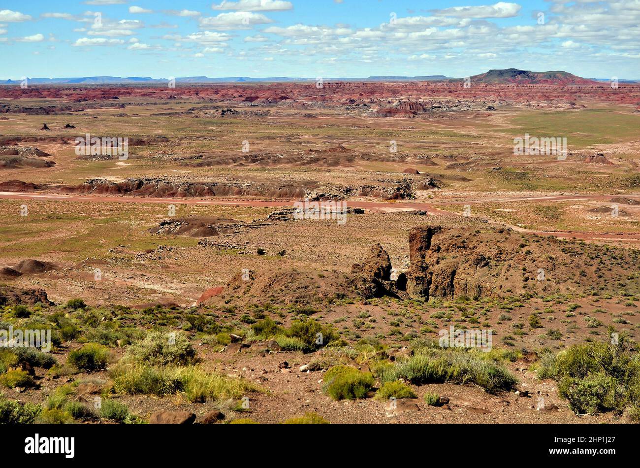 Vibrant colors of the Painted Desert in Arizona Stock Photo - Alamy