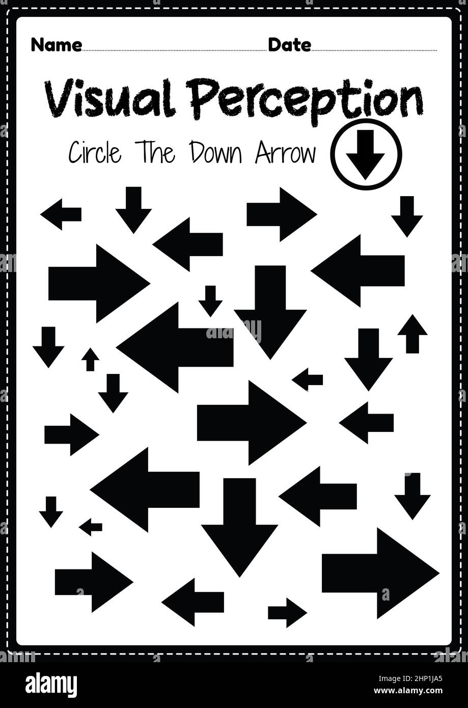 Visual closure worksheet perceptual skills activity of occupation ...