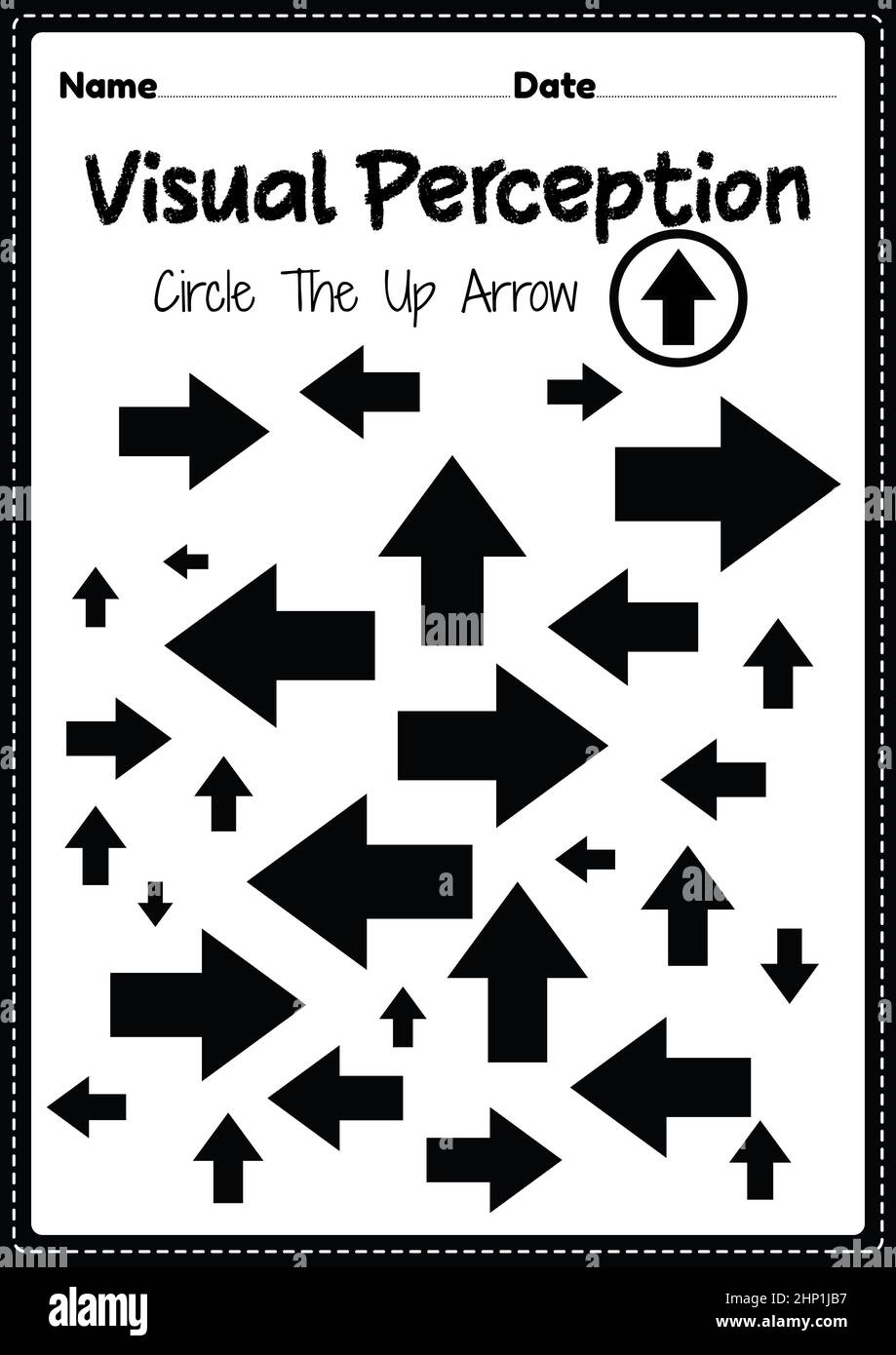 Visual closure activities perceptual skills of occupation therapy arrow ...