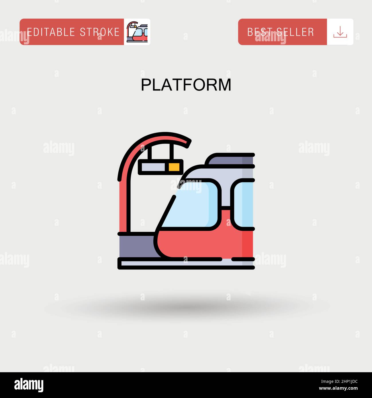 Platform Simple vector icon Stock Vector Image & Art - Alamy