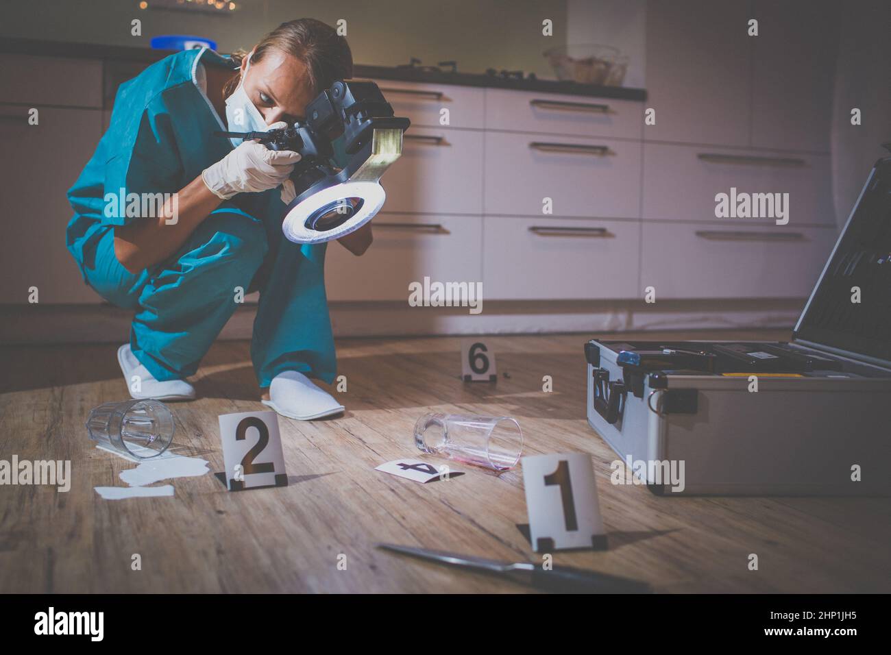 Forensic suit hi-res stock photography and images - Alamy