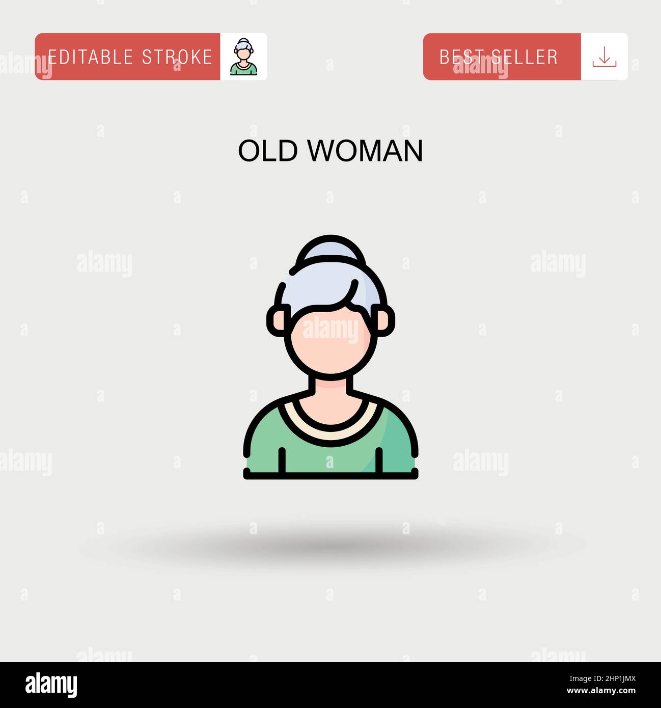 Attractive older woman Stock Vector Images - Alamy