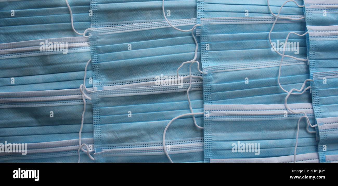 coronavirus COVID-19 pandemic. antiviral medical mask for protection ...