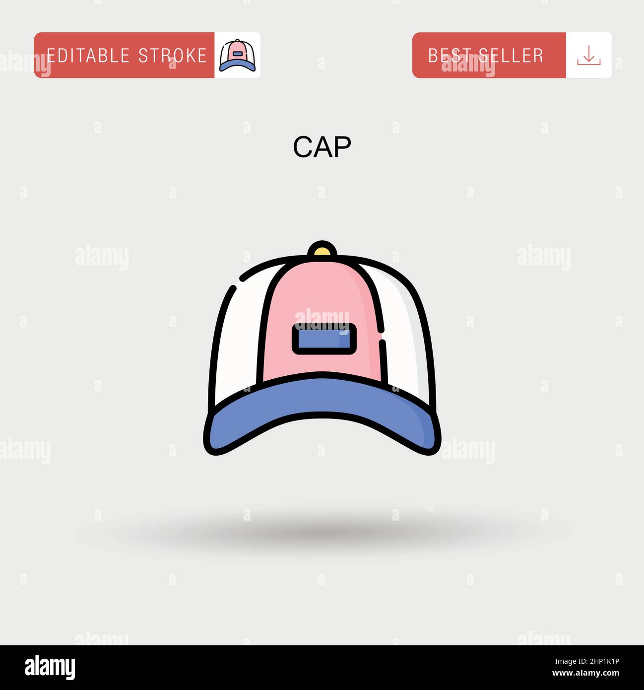 Cap Simple vector icon Stock Vector Image & Art - Alamy