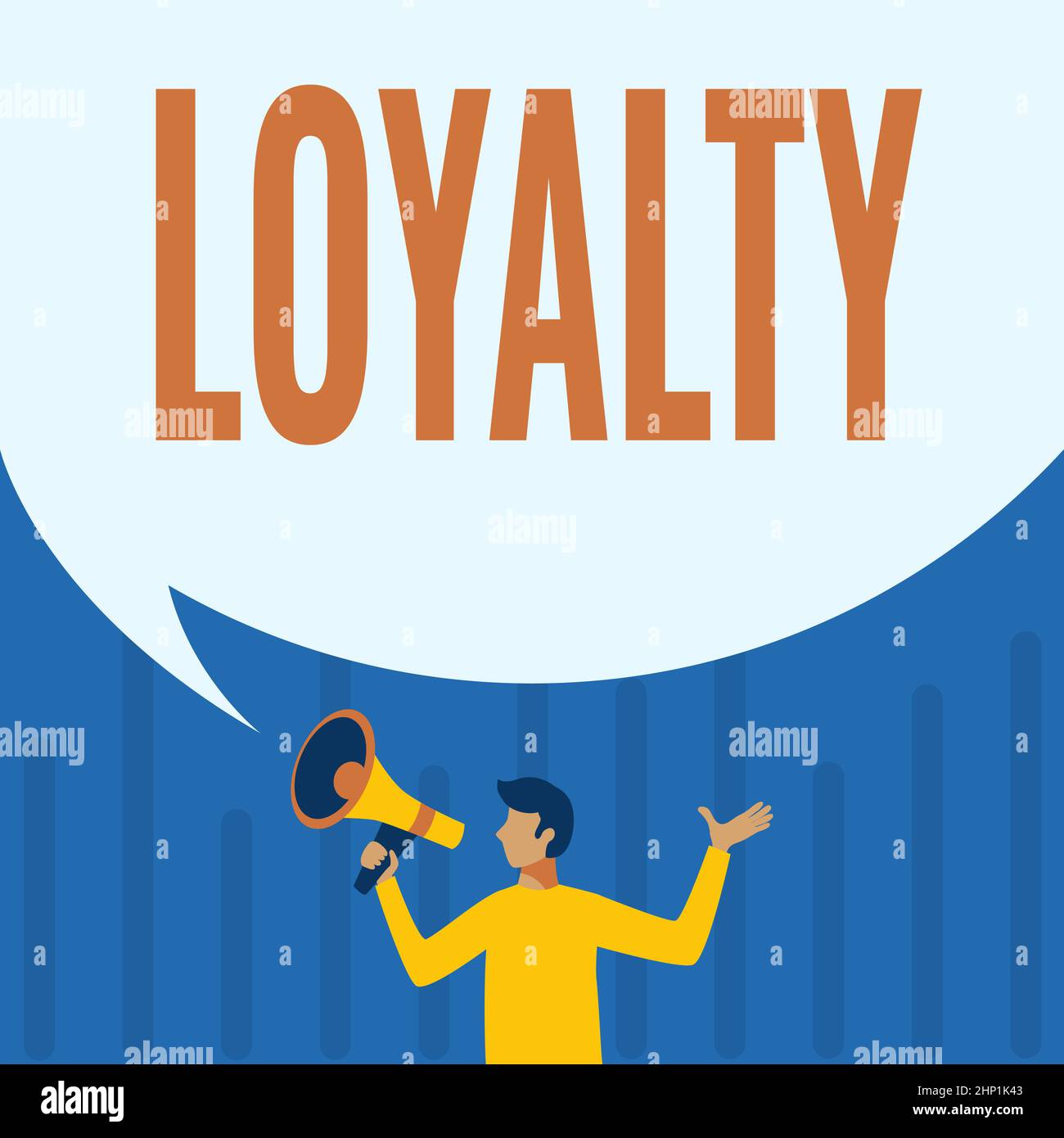 Text sign showing Loyalty, Word for faithfulness to commitments or ...