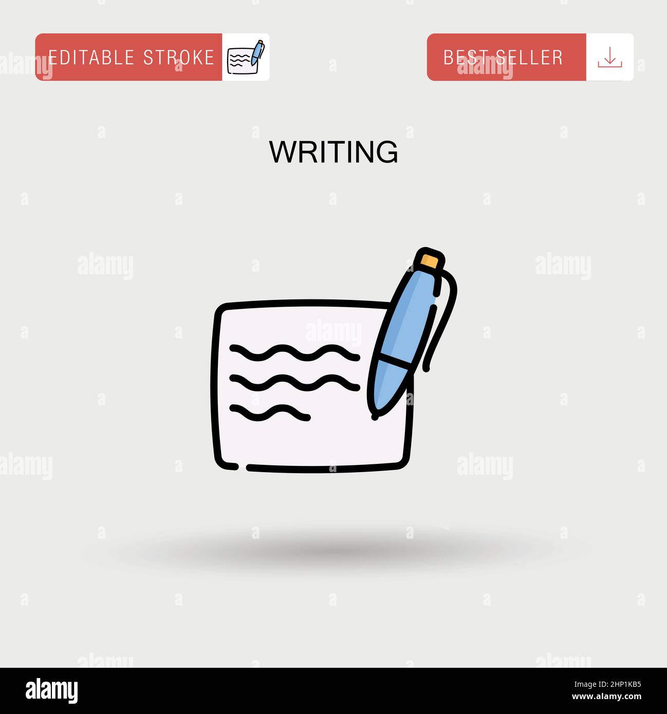 Writing Simple vector icon Stock Vector Image & Art - Alamy