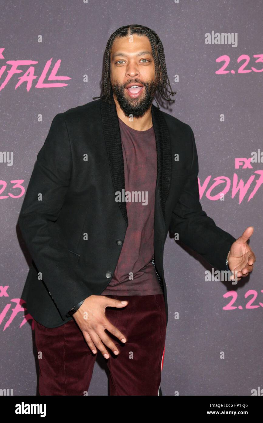 LOS ANGELES - FEB 17: DeRay Davis at the Snowfall Season 5 Premiere at ...