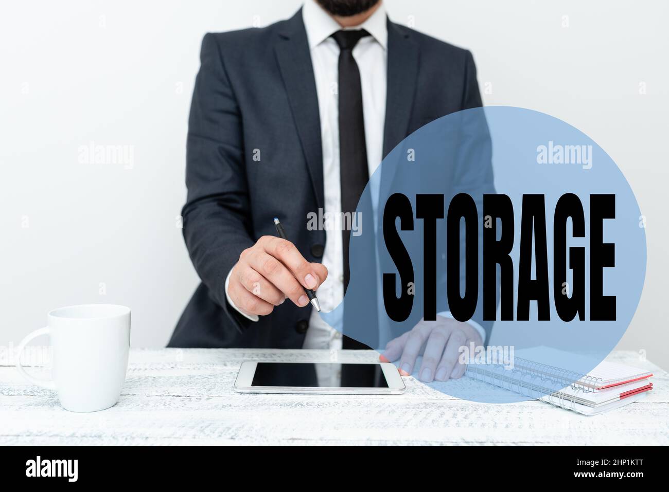 Handwriting text Storage, Business idea Action of storage something for ...