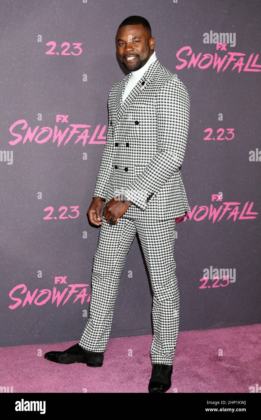 LOS ANGELES - FEB 17: Amin Joseph at the Snowfall Season 5 Premiere at ...