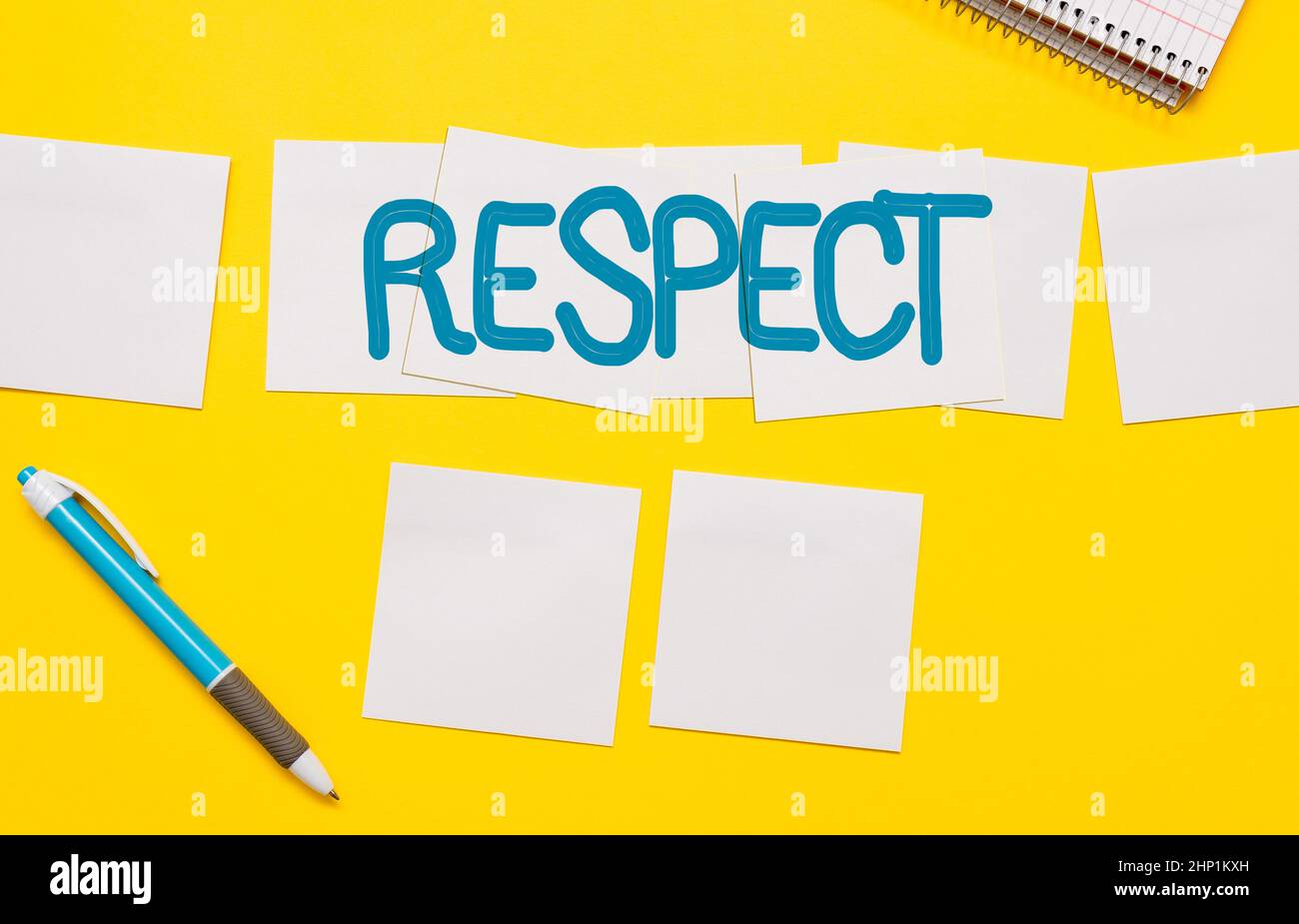 Handwriting text Respect, Business showcase Feeling of deep admiration ...