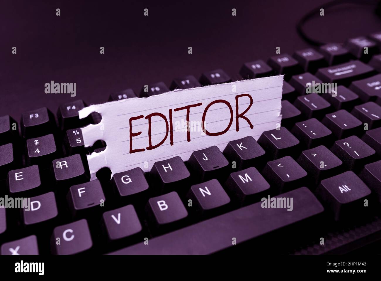 Conceptual display Editor, Word Written on person who is in charge of ...