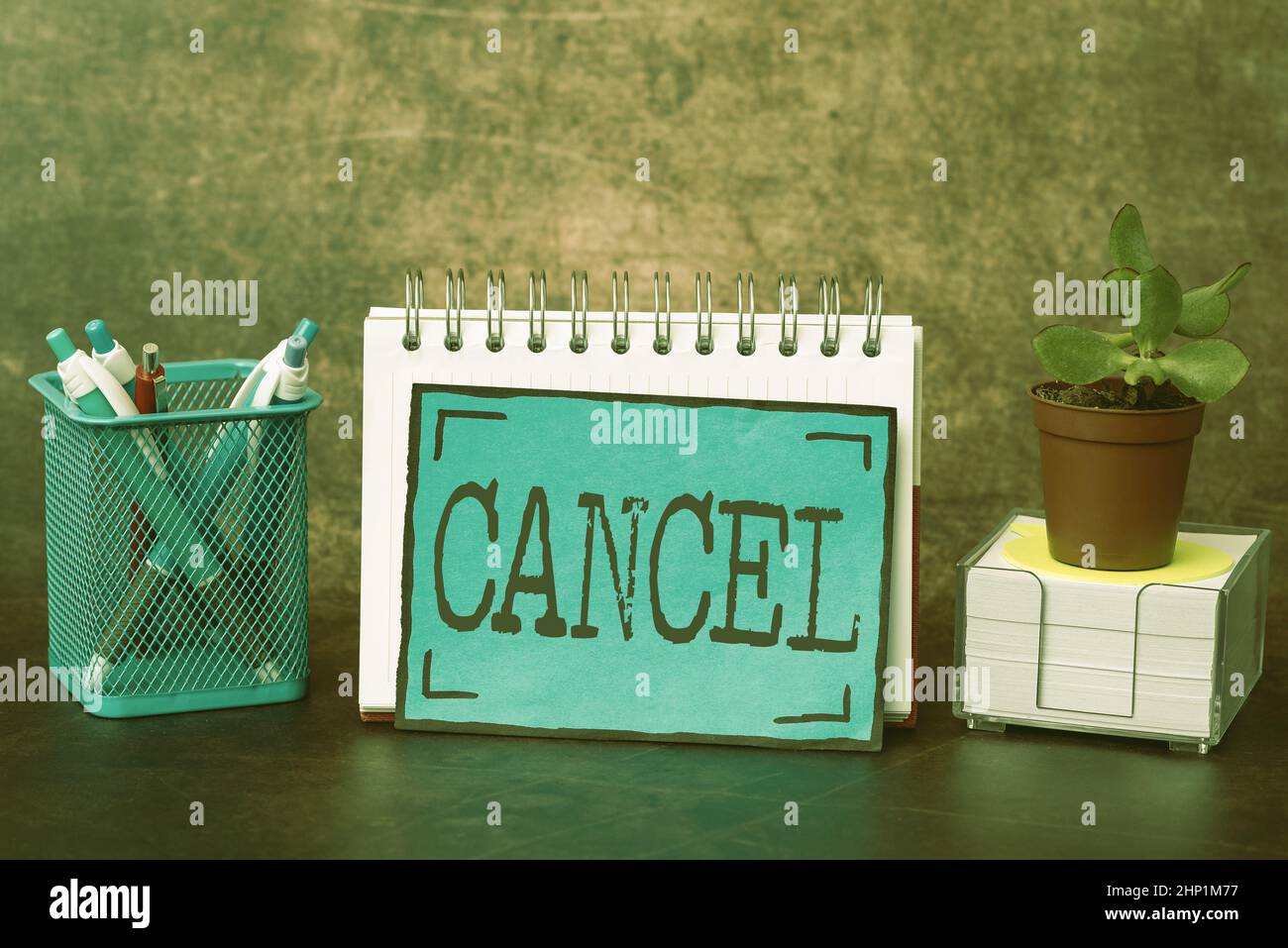Text sign showing Cancel, Business concept To decide or announce that ...