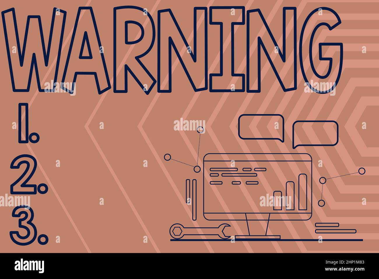 Text showing inspiration Warning, Conceptual photo Advice Sign for ...