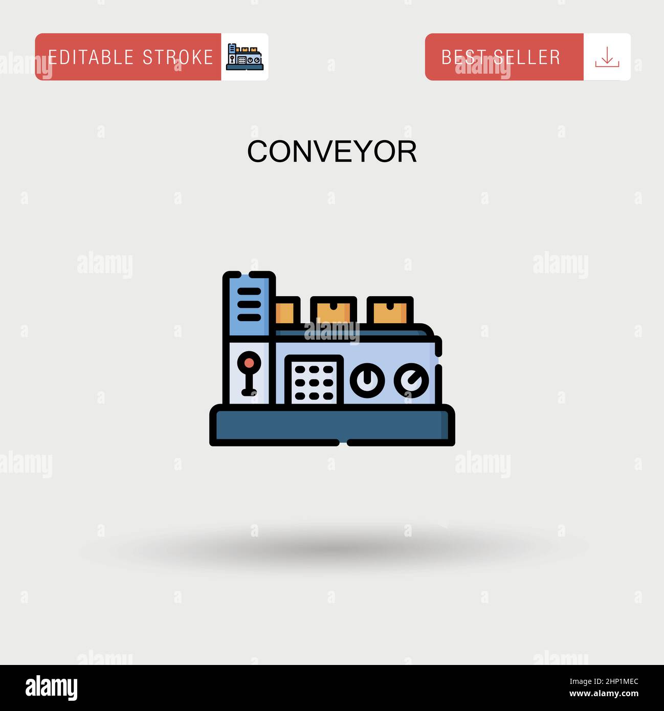 Conveyor Stock Vector Images - Alamy