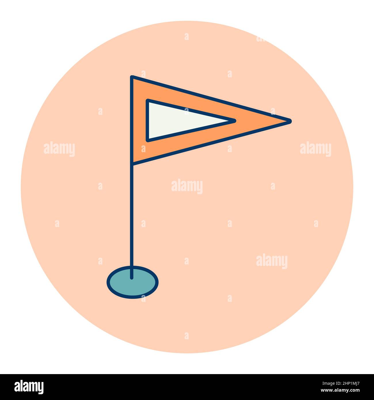 Flag GPS pin vector isolated icon. Navigation sign. Graph symbol for ...