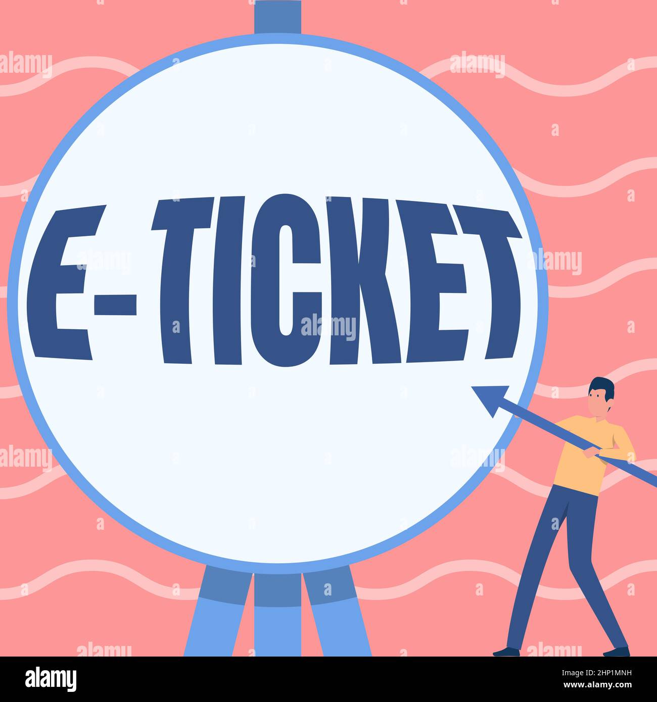 Handwriting text E Ticket, Business showcase Digital ticket that is as ...