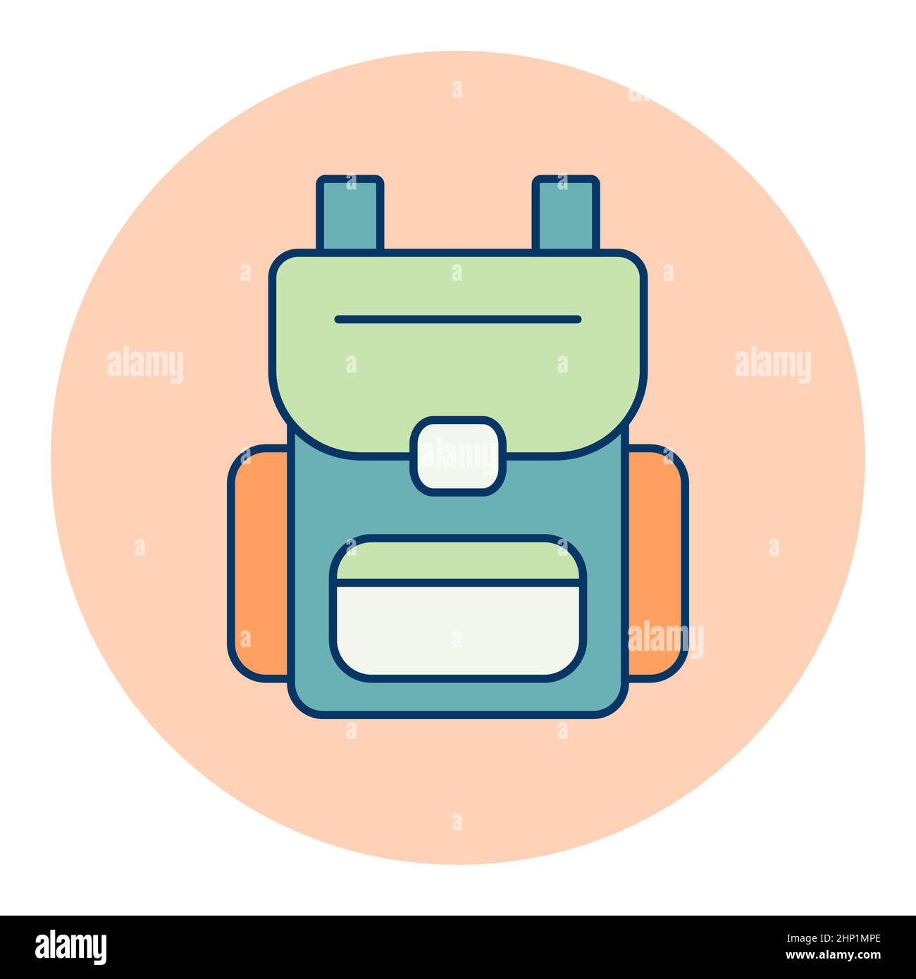 Backpacking logo hi-res stock photography and images - Alamy