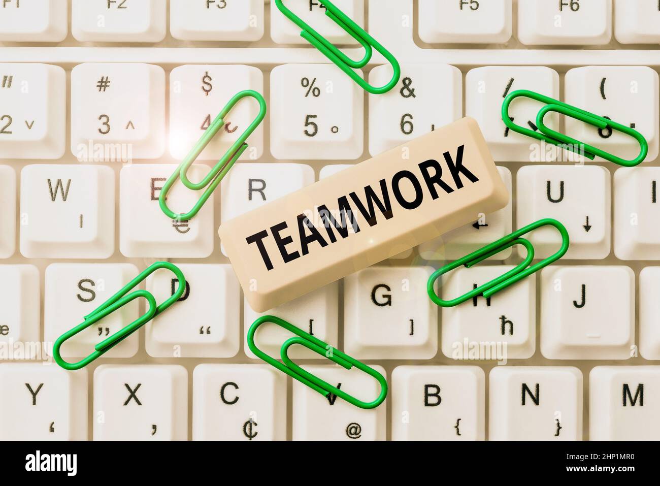 Inspiration showing sign Teamwork, Business showcase combined action of ...